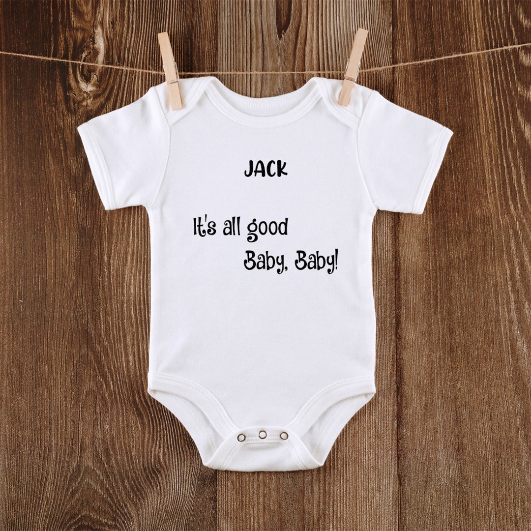 Rap Baby Onesie® Everything's All Right Baby Personalized Onesie® Funny ...