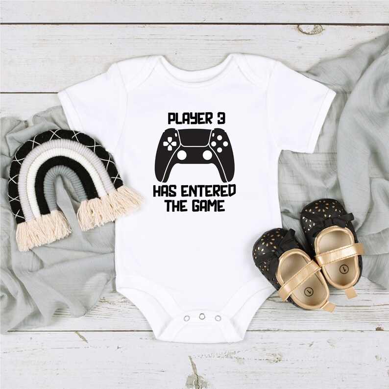 Gamer Baby Clothes Player 3 Has Entered the Game Baby Onesie® - Etsy