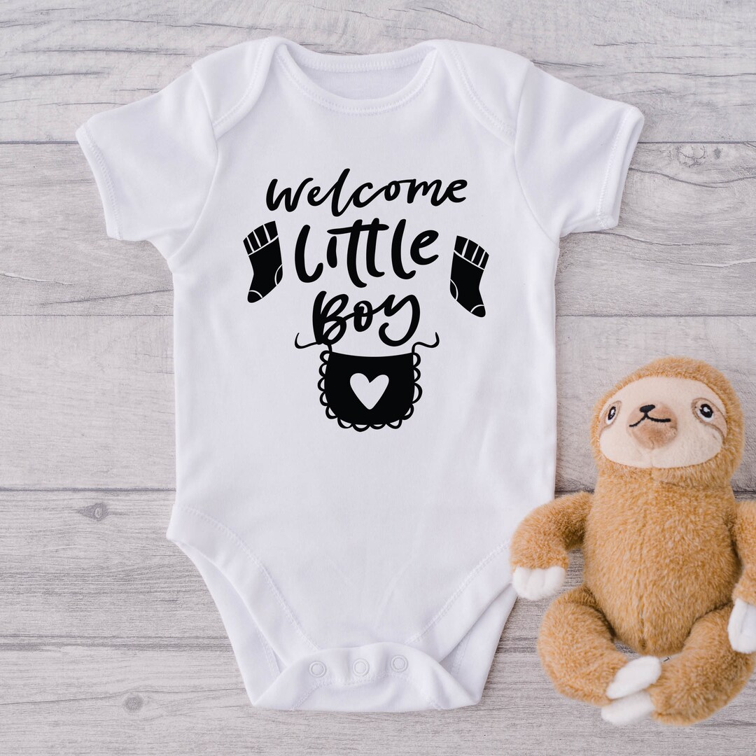 Cute Baby Onesie® Welcome Little Boy Onesie® Favorite Onesie® Baby ...