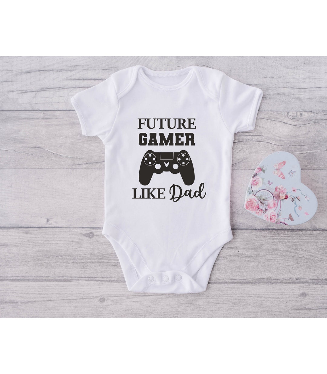 Adorable Baby Girl Onesie® Future Gamer Like Dad Onesie® Fancy Baby ...
