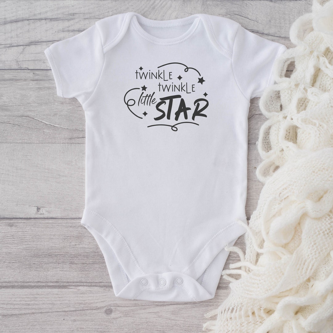 Twinkle Star Baby Onesie®: Organic Cotton Short Sleeve Bodysuit - Etsy