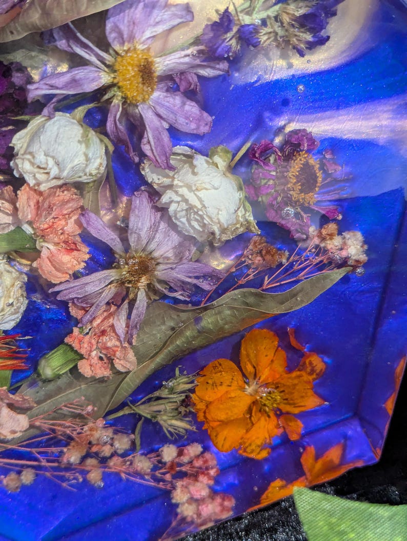 Botanicals in Resin-hexagon Shape (epoxy Resin) - Etsy