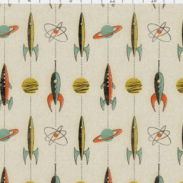 Retro Space Fabric - Etsy