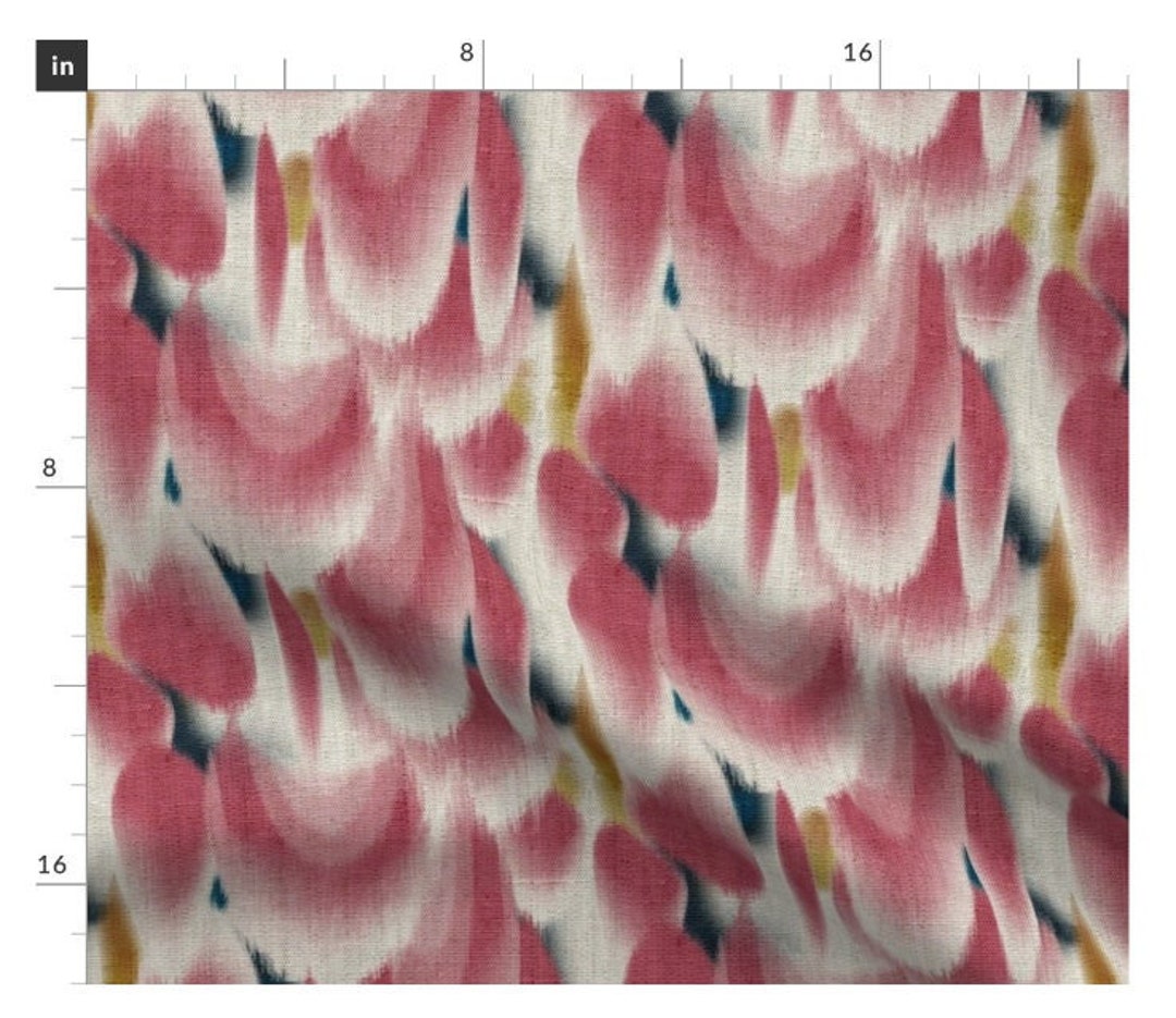 Shibori Wing Spots Cherry Fabric Remnant. Abstract, Shades of Blue ...