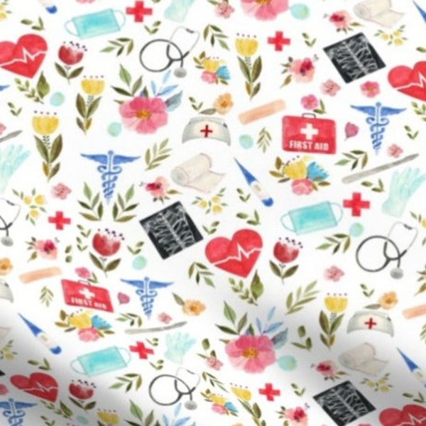 Nurse Fabric - Etsy