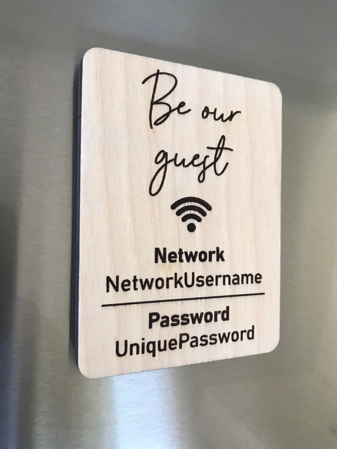 Wifi Password Sign Wifi Magnets Custom Wifi Network - Etsy
