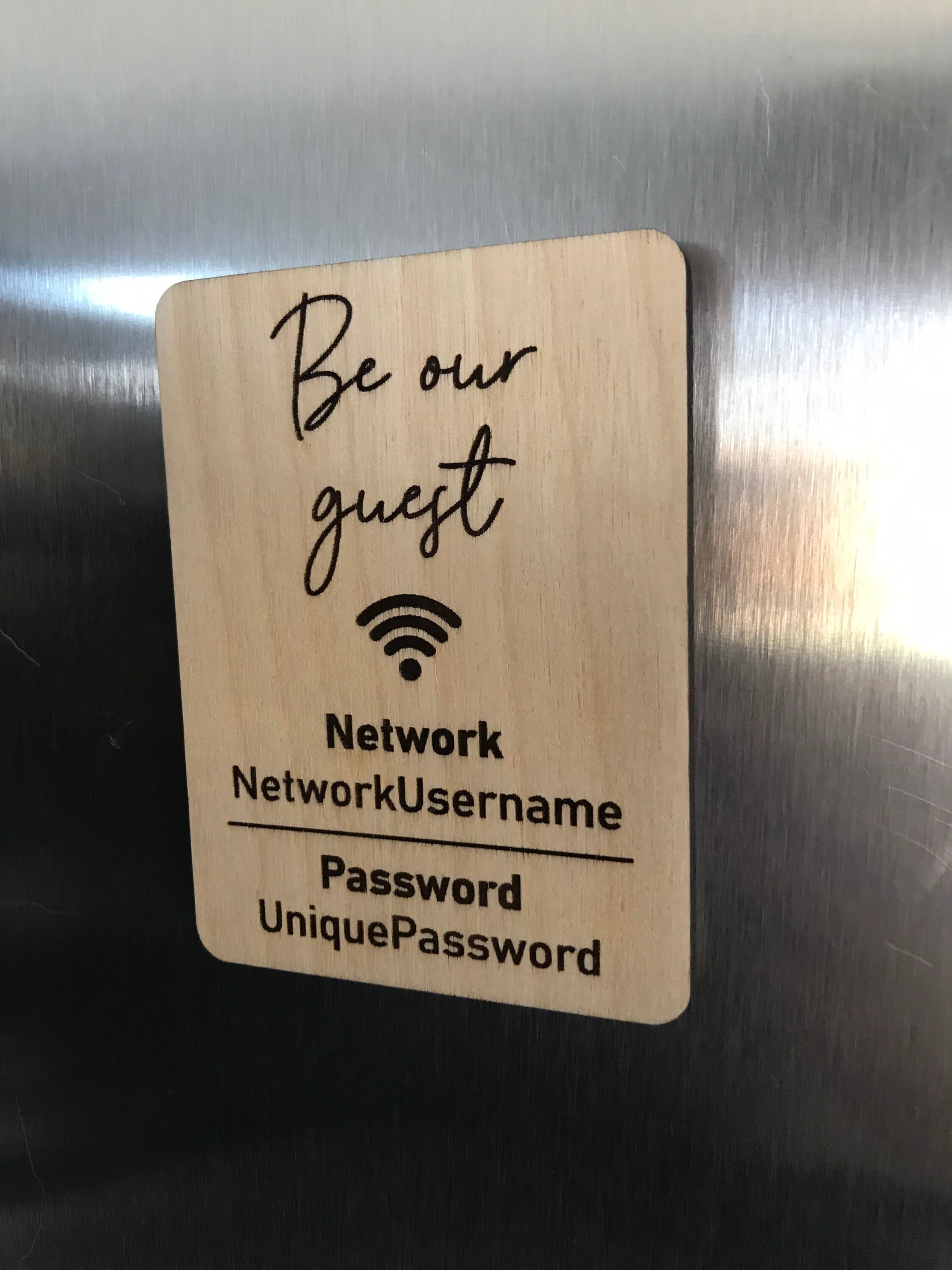 Wifi Password Sign Wifi Magnets Custom Wifi Network - Etsy