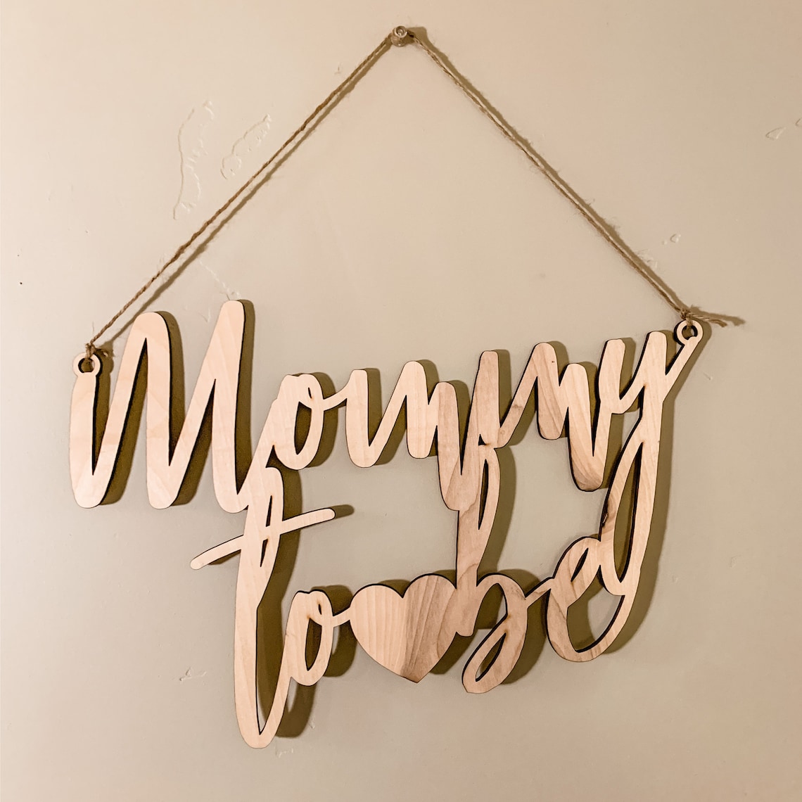 Mommy to Be Hanging Sign - Etsy