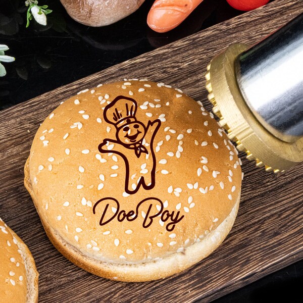Burger Stamp - Etsy