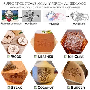 Custom Hamburger Buns Branding Iron Stamp With Wood Handle ...