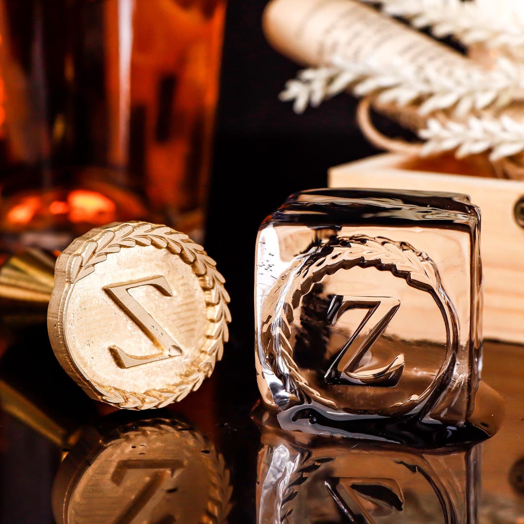 Custom Ice Stamping With Personalize Business Brand Logo for Bar ...