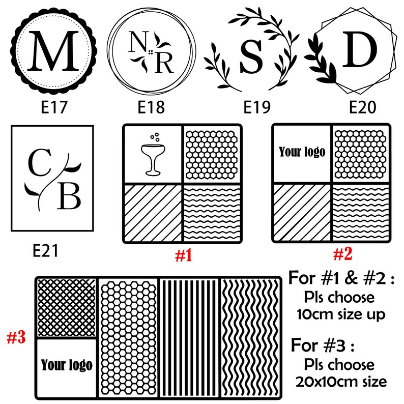 Ice Cubes Branding Stamp / Ice Cubes Metal Stamp / - Etsy