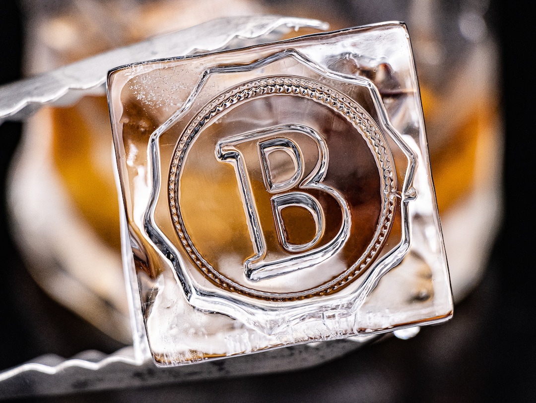 Custom Initials Ice Cubes Stamp for Bar With Business Logo, Personalize ...