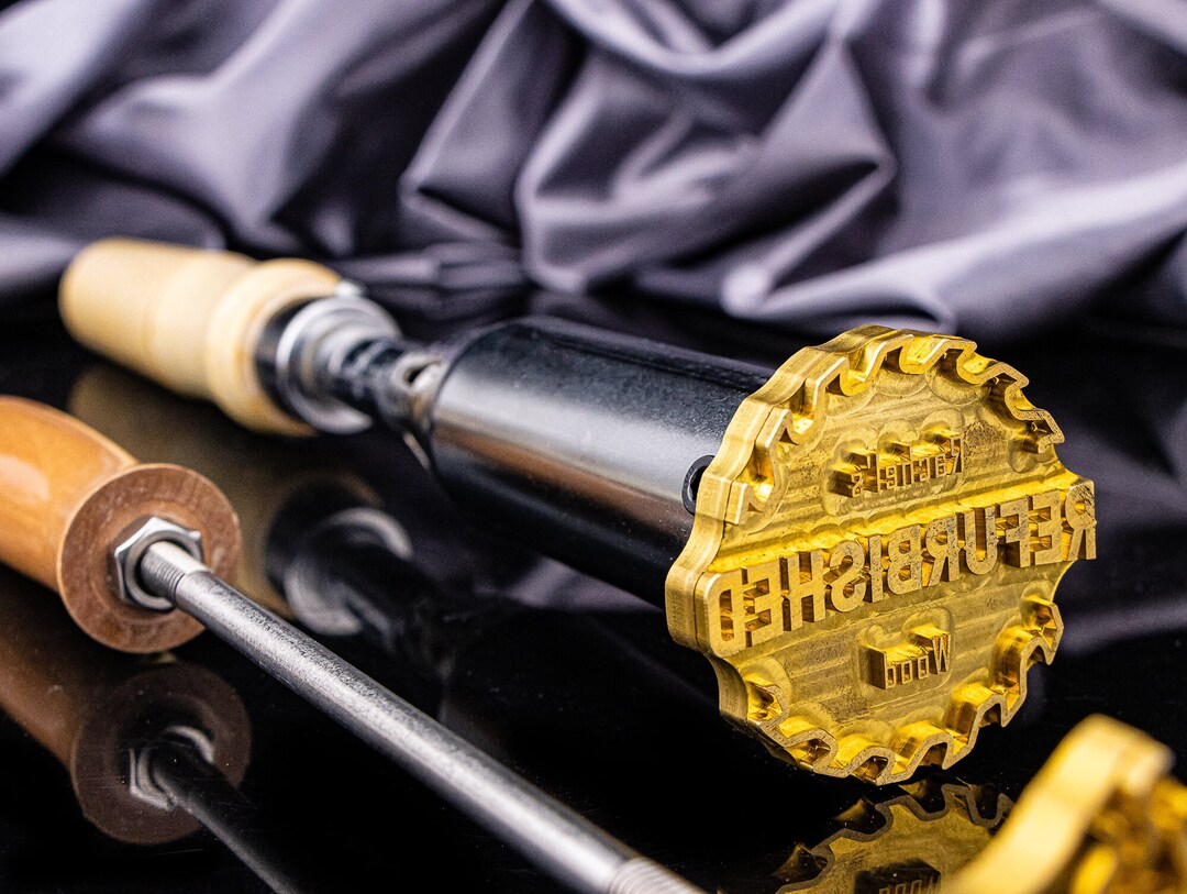 Custom Brass Stamp Branding Iron for Wood Leather Food, Personalized ...