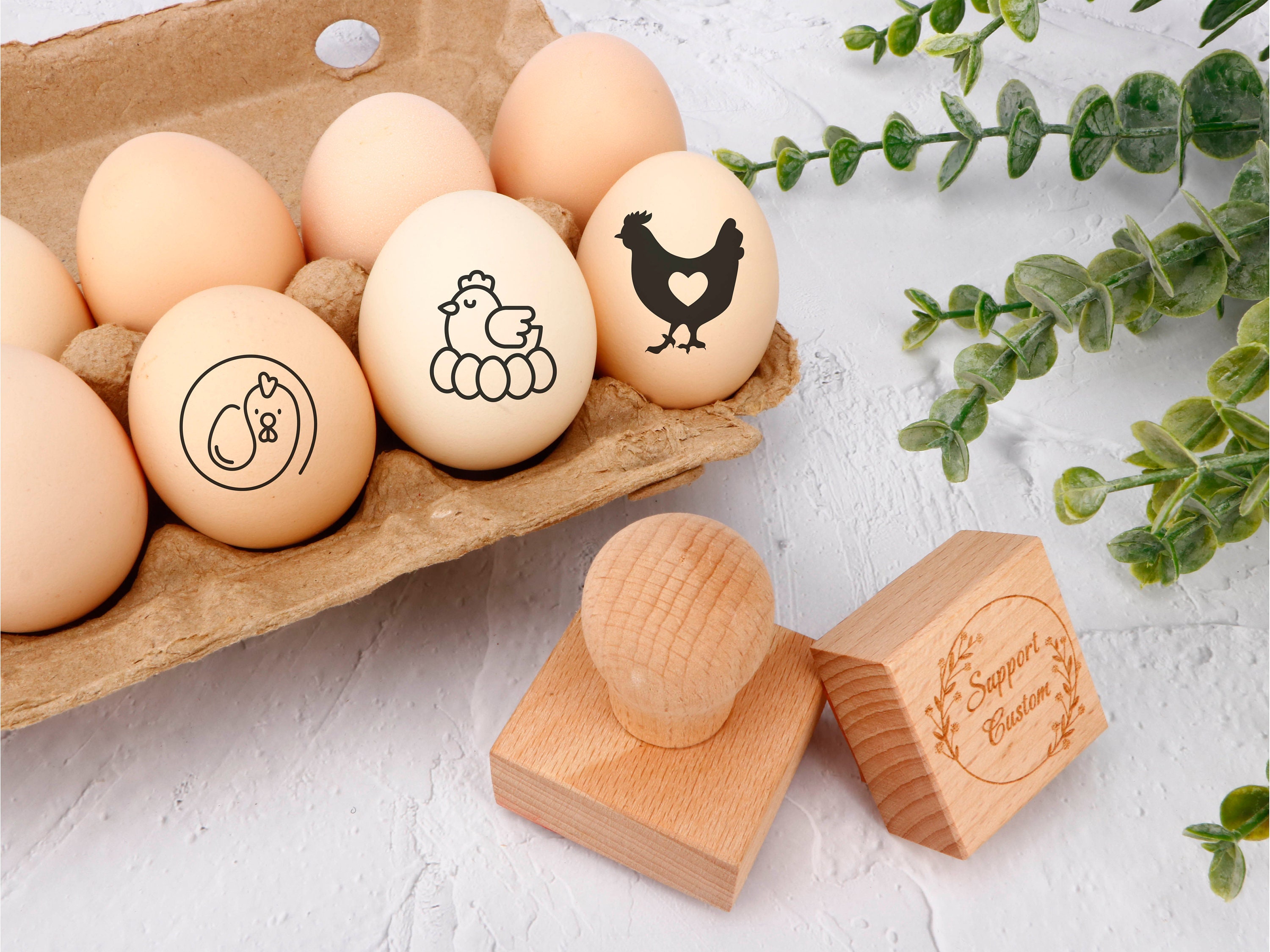 EGG STAMP / Chicken EGG Stamp / Fresh Egg Stamp / Mini Stamp / | Etsy