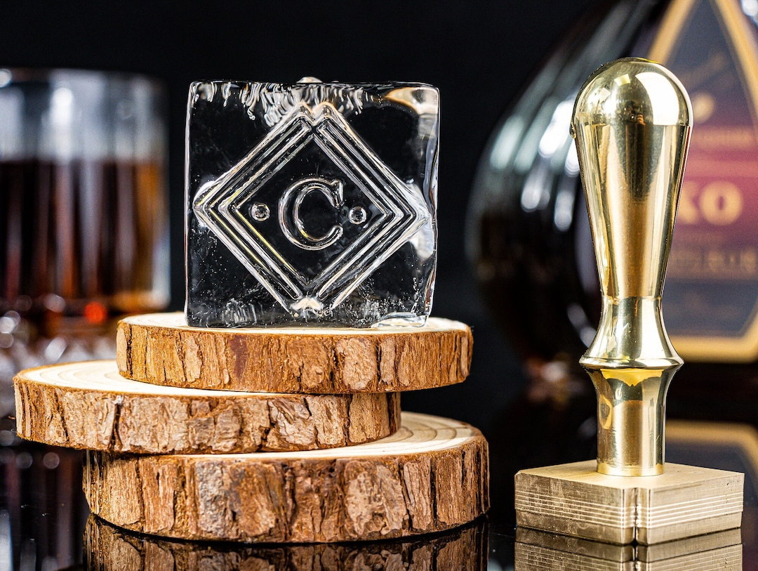 Customised Personalised Ice Cube Stamp Ice Stamp Custom for Business ...