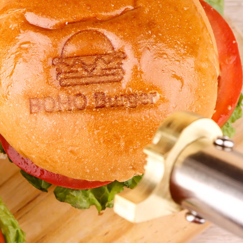 Burger Stamp - Etsy