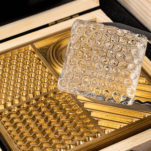 Custom Initials Ice Cubes Brass Stamp for Bar, Business Logo Ice Cube ...