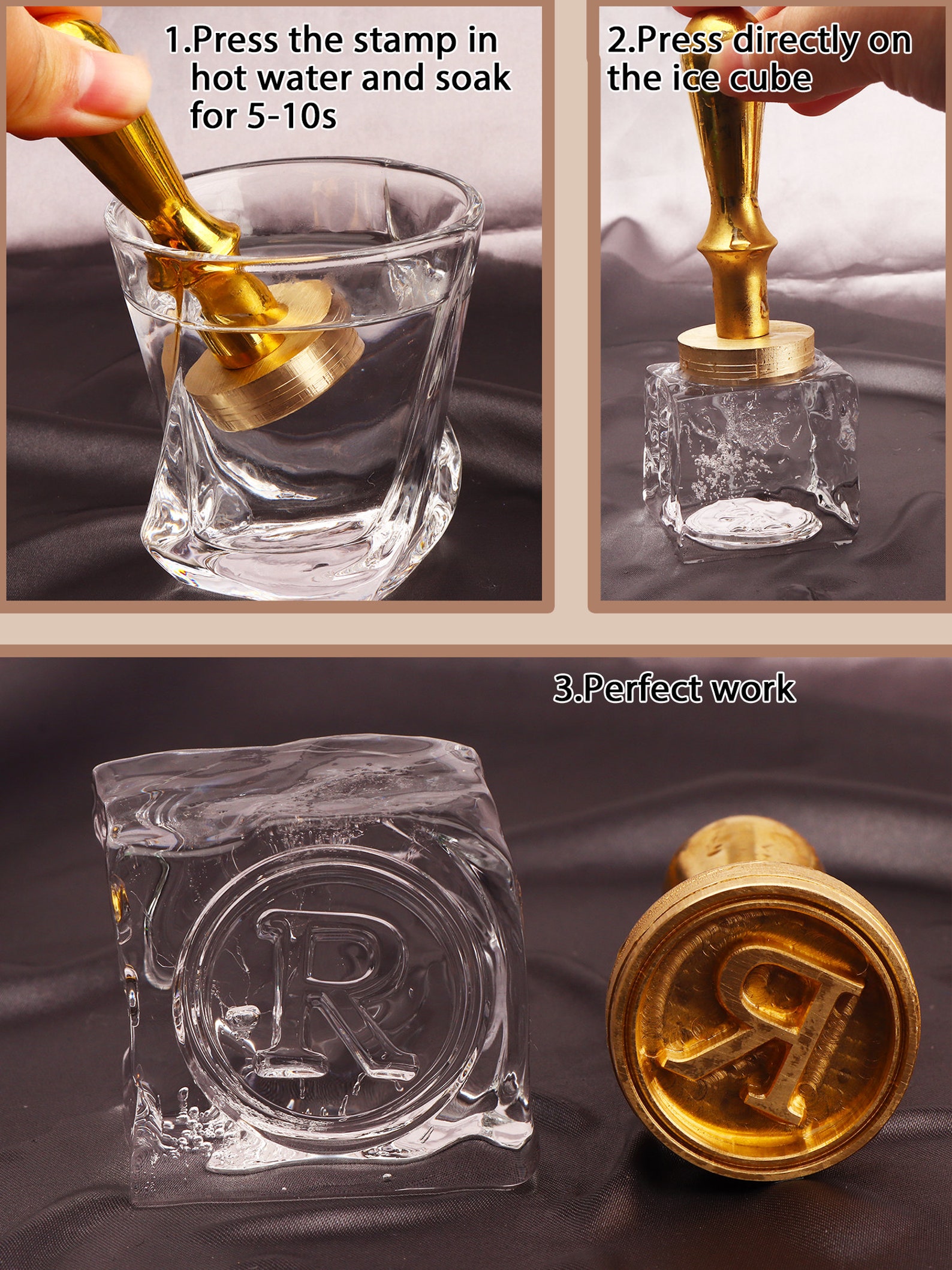 Custom Logo Ice Cube Stamp for Ice/ Custom Business Logo Ice - Etsy