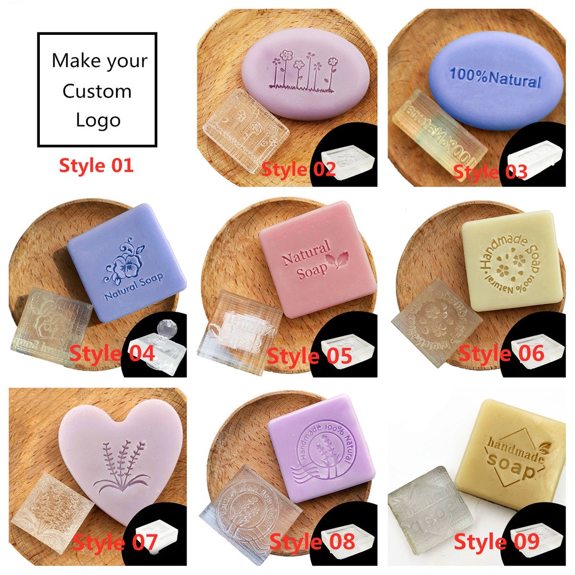 Personalized soap stamp custom Acrylic Soap Stamp handmade | Etsy