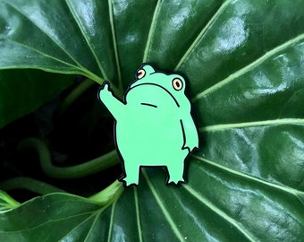 Frog Enamel Pin | Etsy