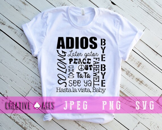 Adios PNG JPEG SVG Retirement Goodbye shirt Design | Etsy