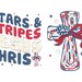 Stars & Stripes and Jesus Christ Png, Christian 4th of July Sublimation ...