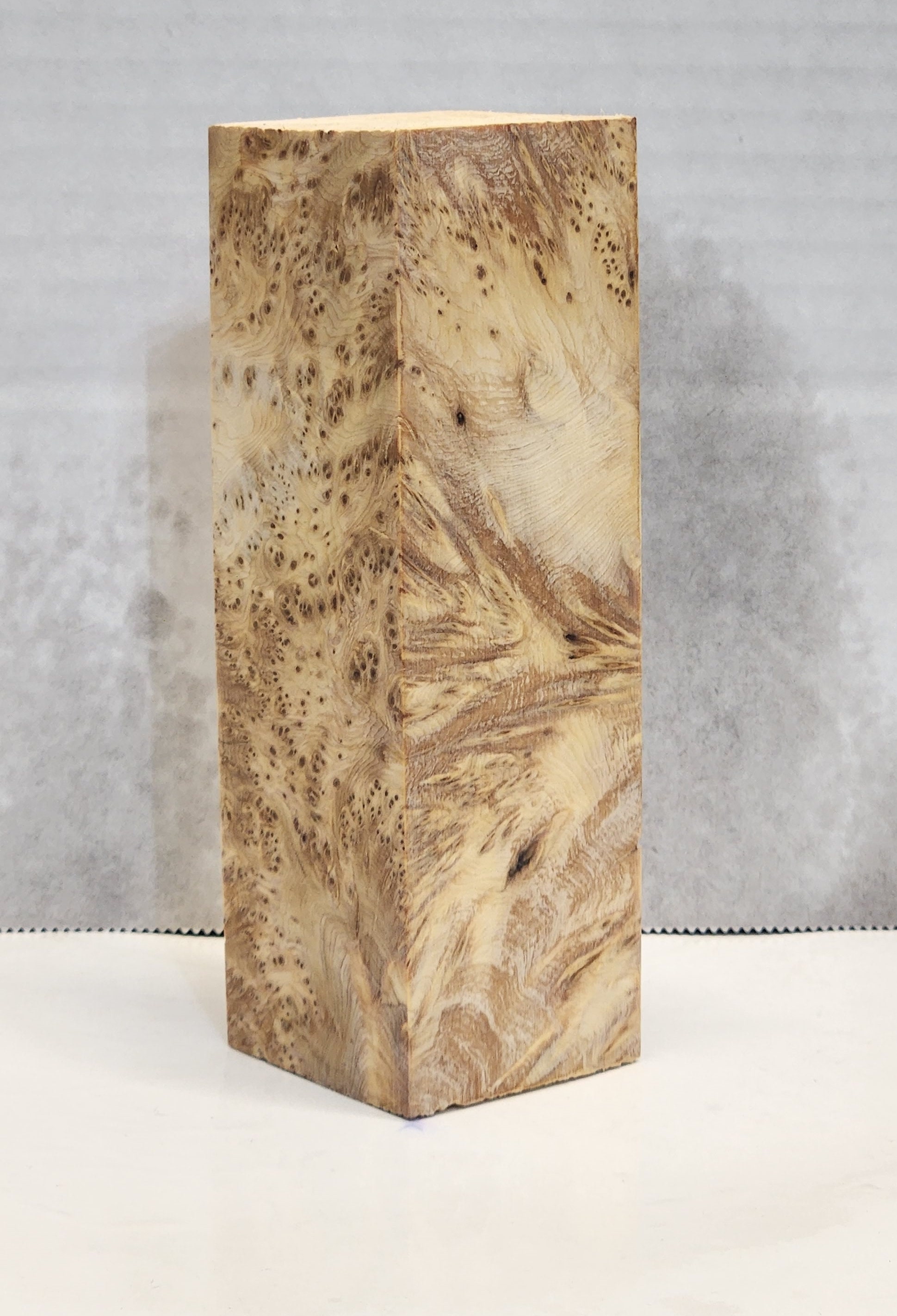 Stabilized Figured Alaskan Yellow Cedar Burl Wood Block stabilized-figured-alaskan-yellow-cedar-burl-wood-block