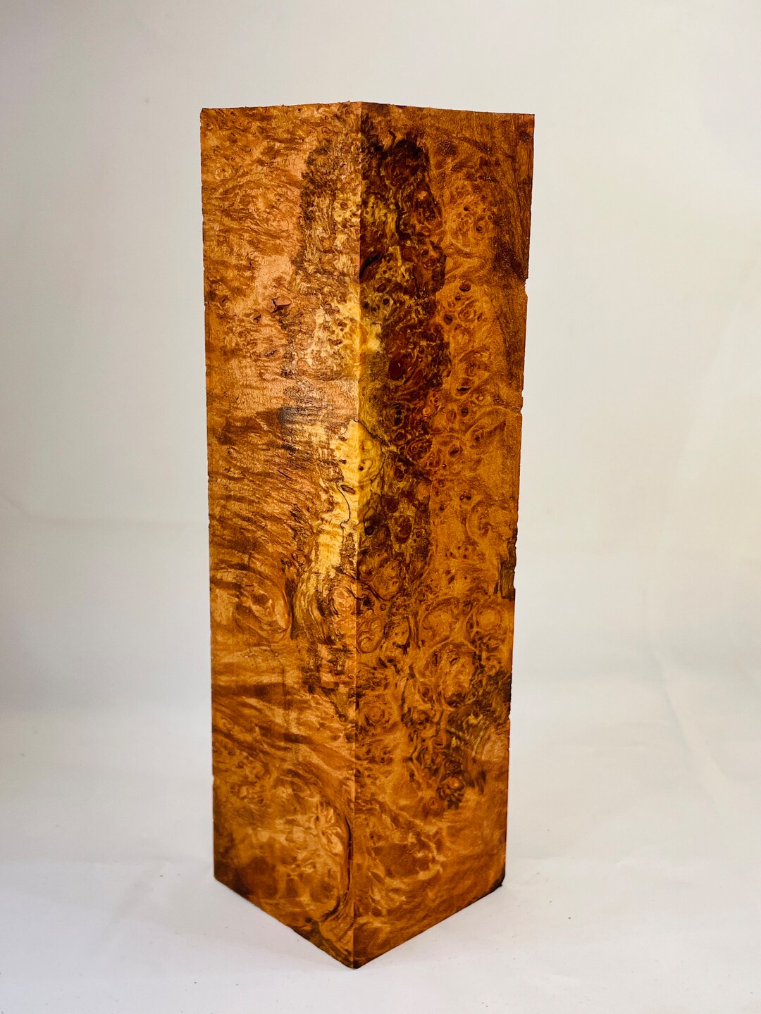 Stabilized Spalted Red Maple Burl Wood Block - Etsy