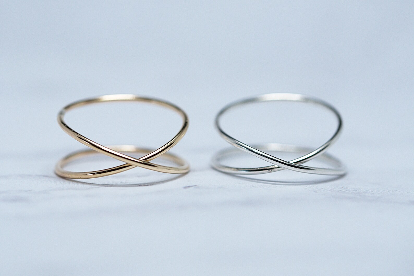 X Ring 14K Gold Filled Gold Criss Cross Ring Gold Cross | Etsy