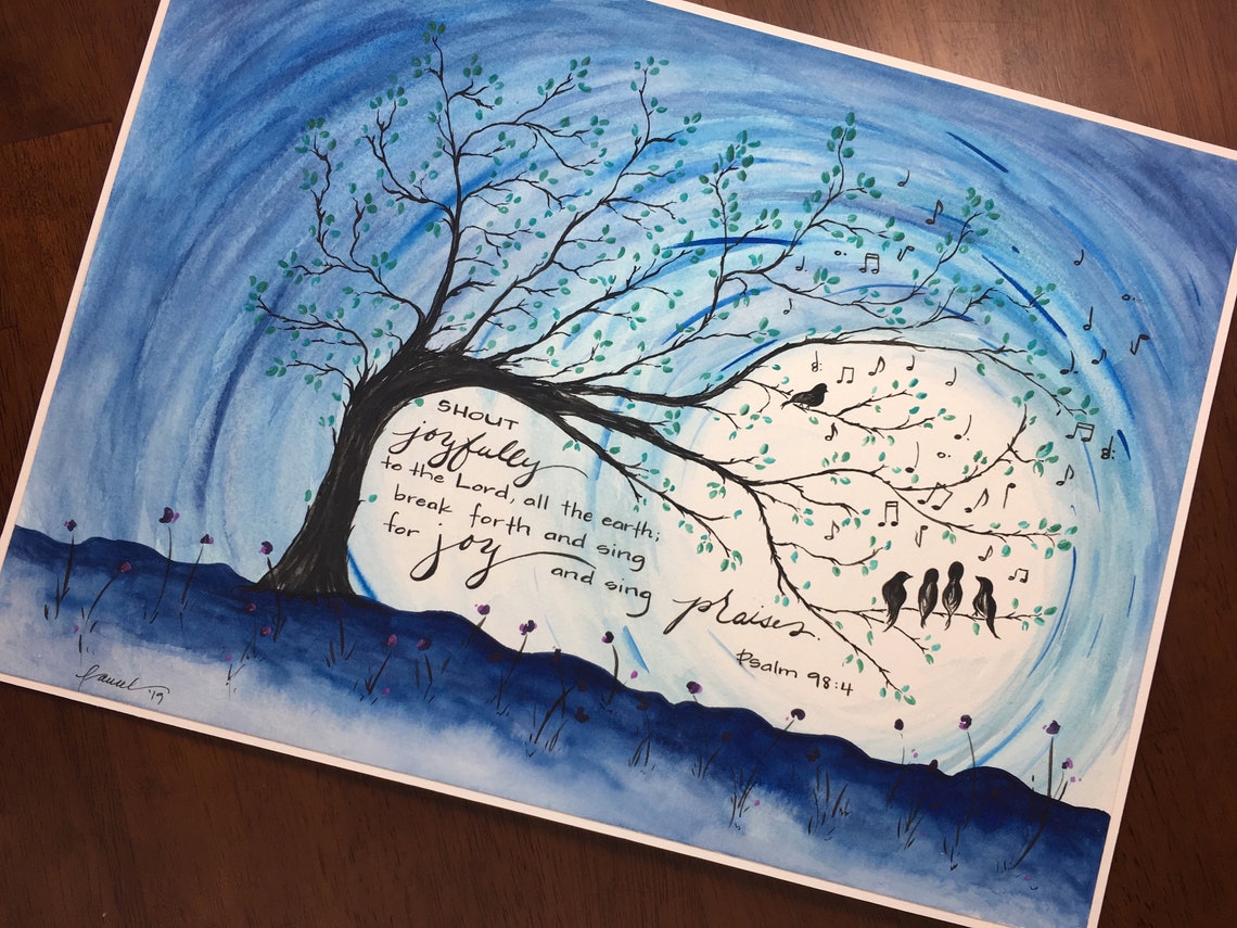 Biblical Art Print, Bible Verse Art Print, Bible Verse Home Decor ...