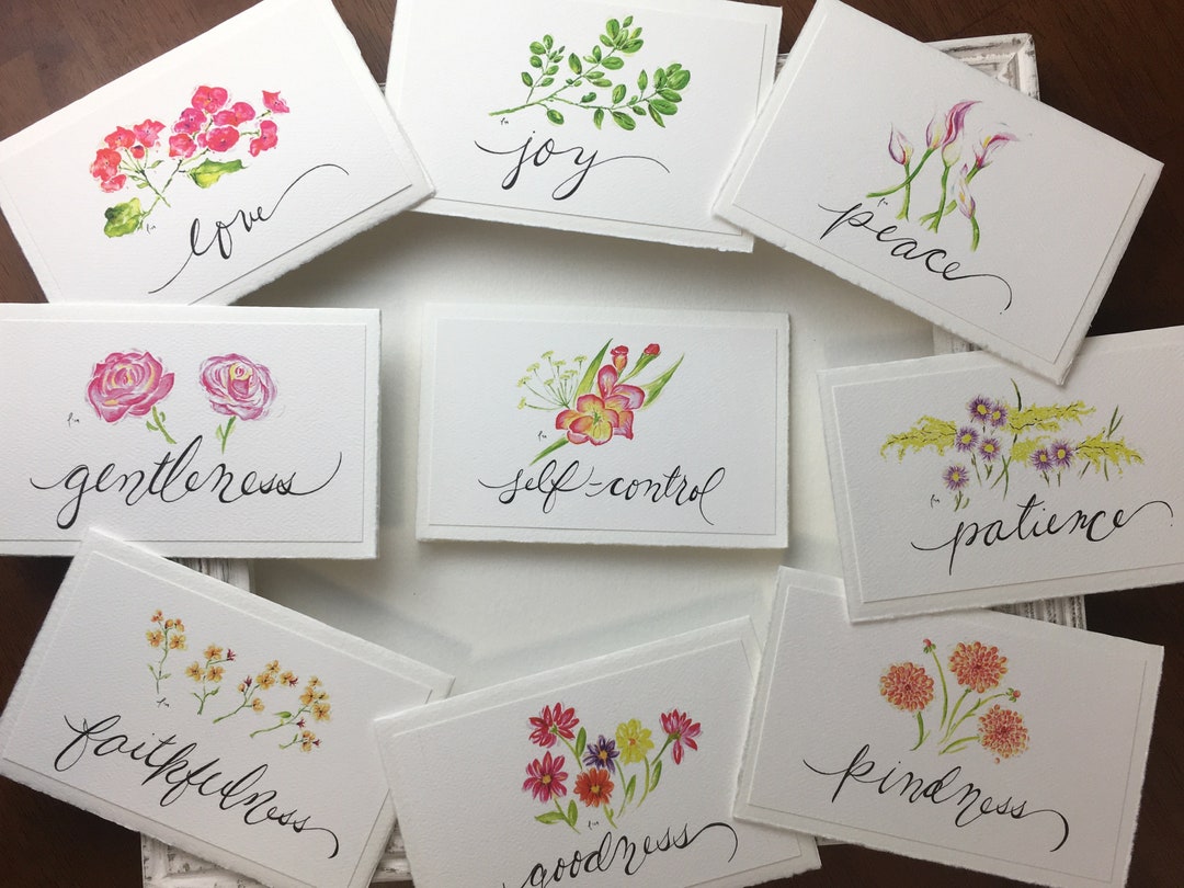 Fruit of the Spirit Notecards-set of 9 - Etsy