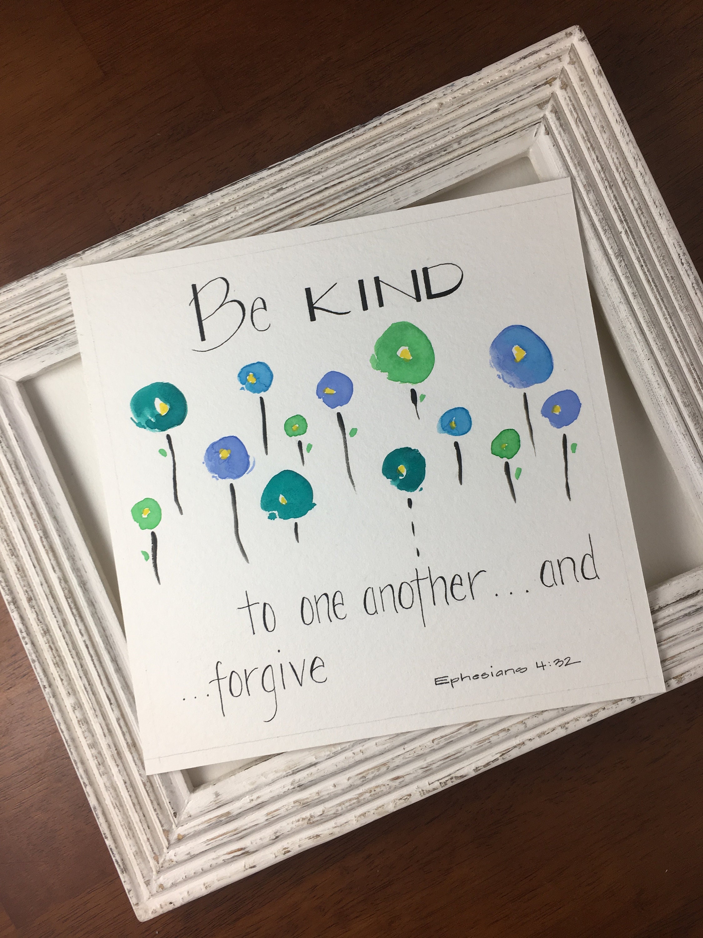 Be Kind Bible Art, Be Kind Art Print, Biblical Art Print, Bible Verse ...