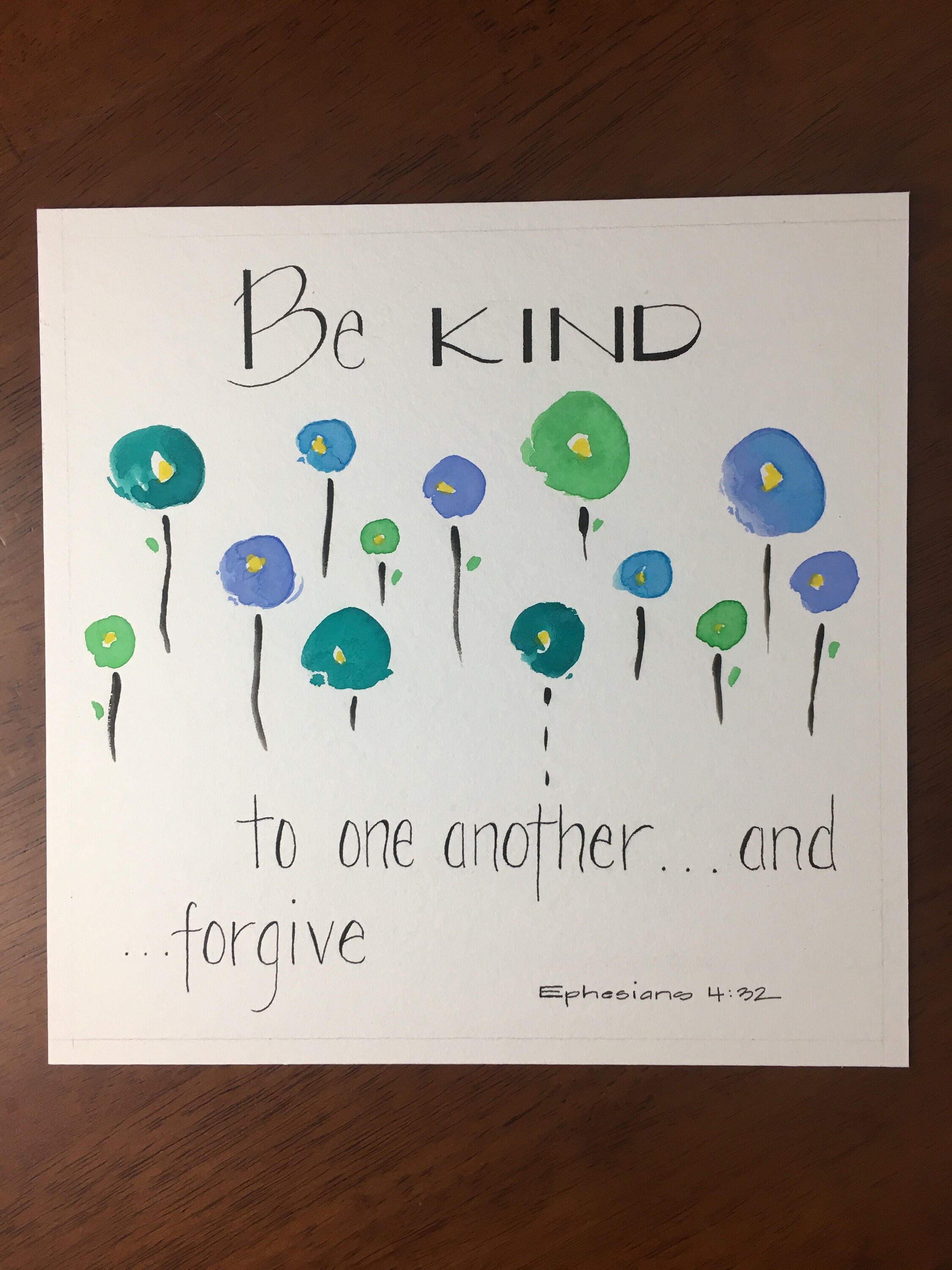 Be Kind Bible Art, Be Kind Art Print, Biblical Art Print, Bible Verse ...