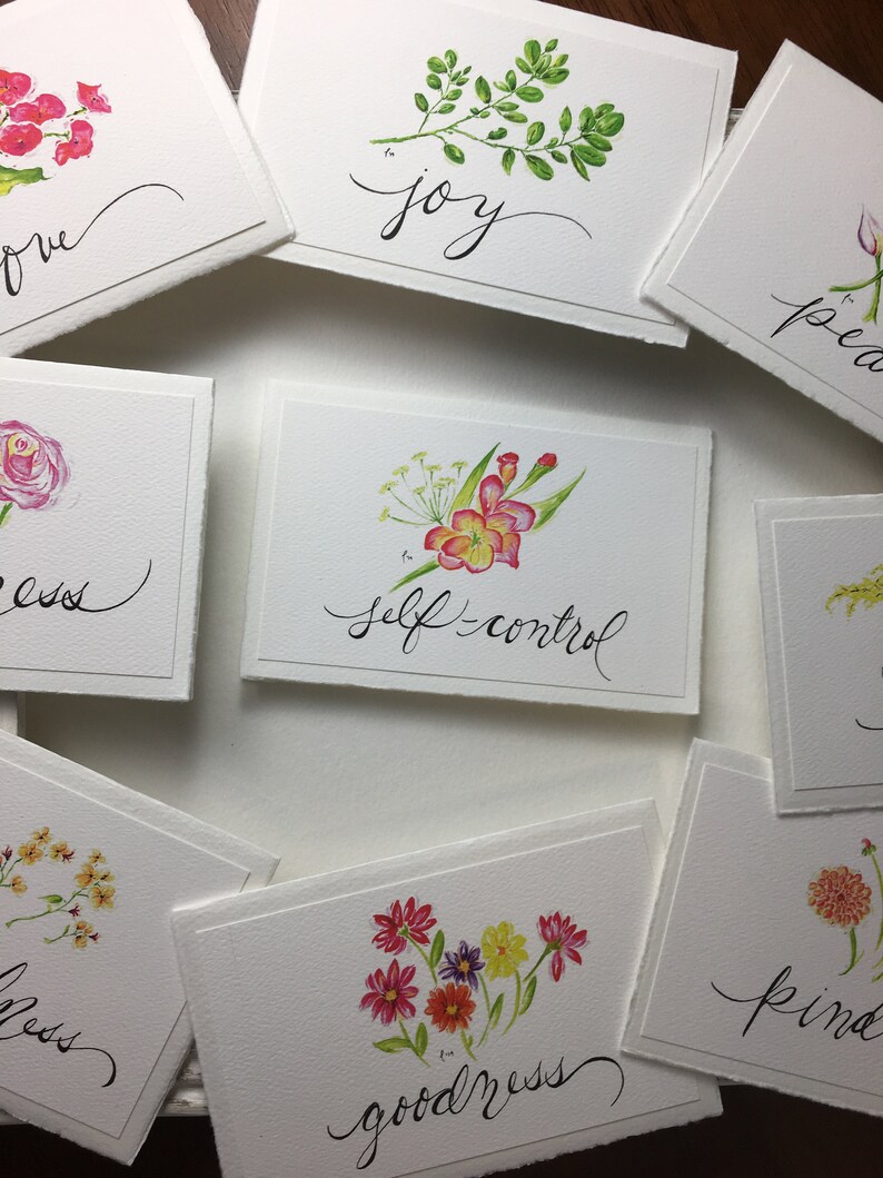 Fruit of the Spirit Notecards-set of 9 - Etsy