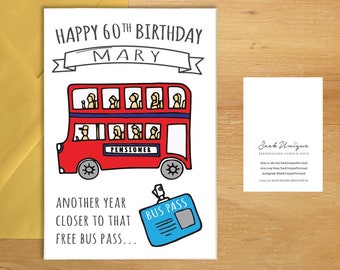 Funny Bus Pass - Etsy UK