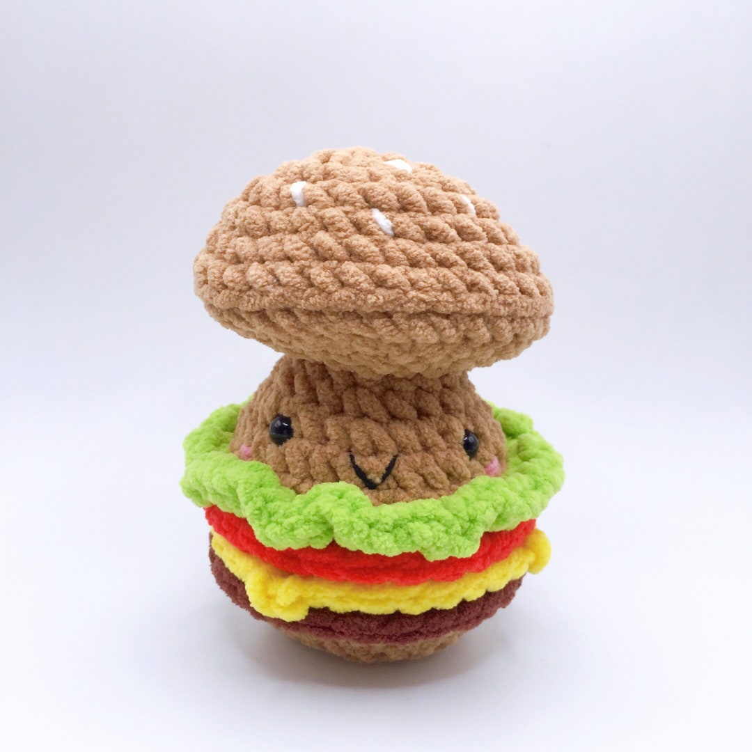 Mushroom Burger Amigurumi Crochet Pattern (PDF) - Etsy