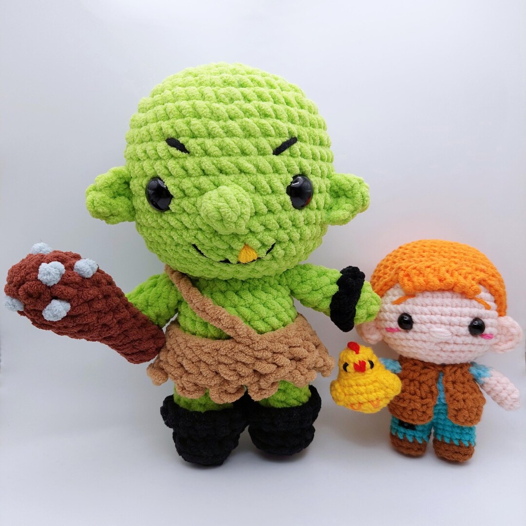 Grant the Giant Ogre and Jack Amigurumi PDF Pattern, Grant the Giant ...