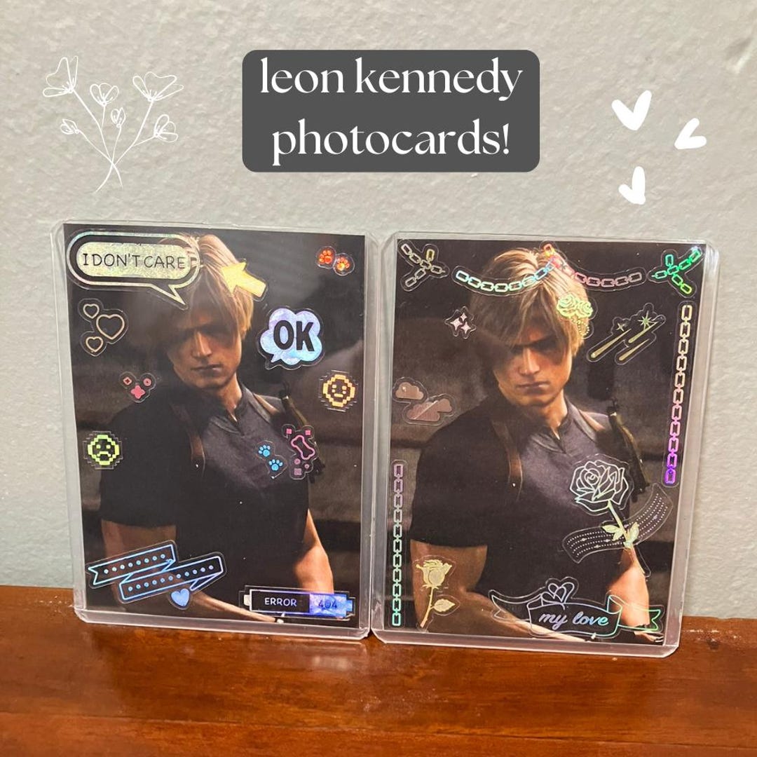 Leon S. Kennedy Decorated Photocard SEE DESC. - Etsy