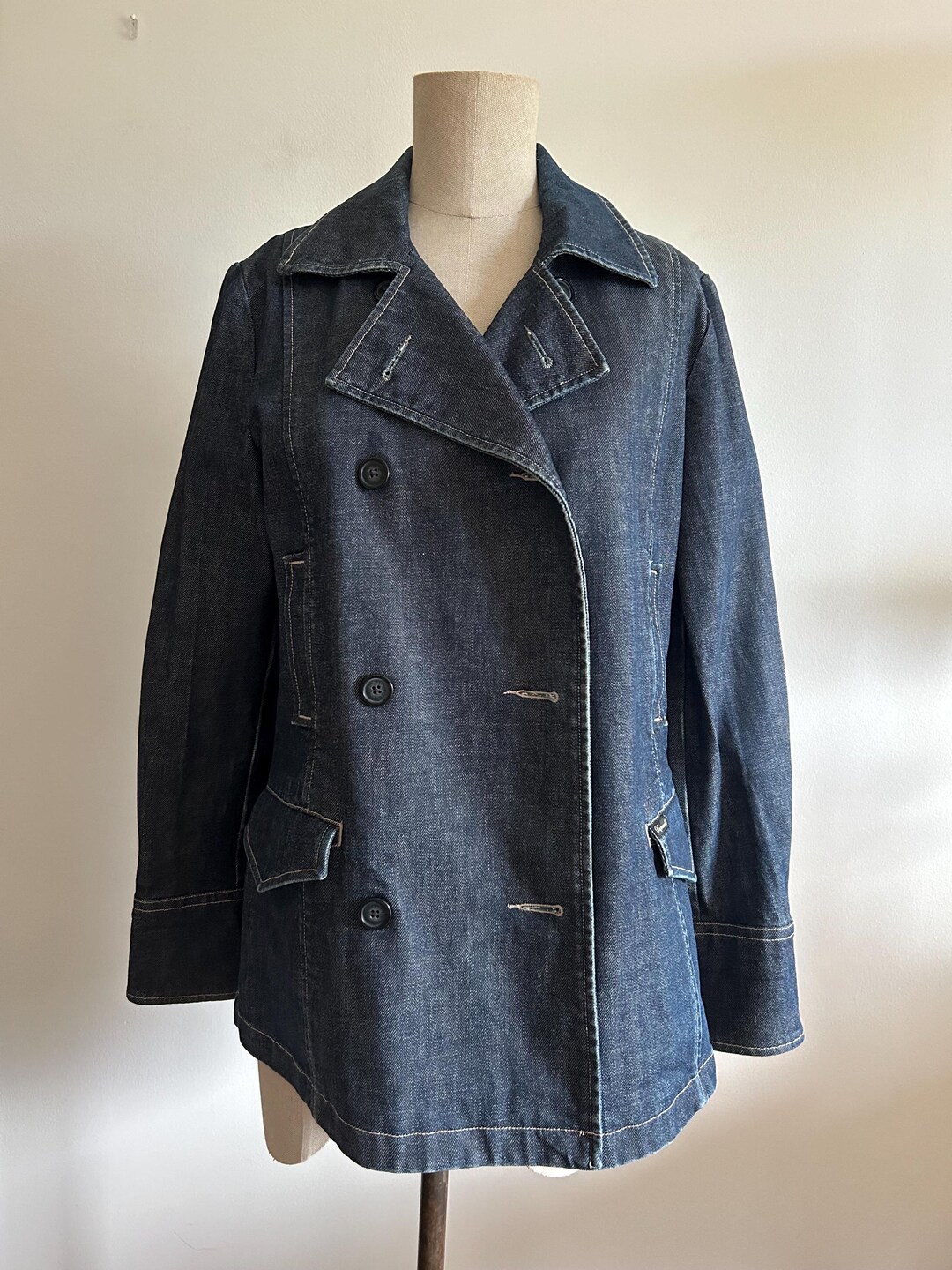 Vintage Faconnable Denim Chore Jacket, Fits SMALL to MEDIUM - Etsy