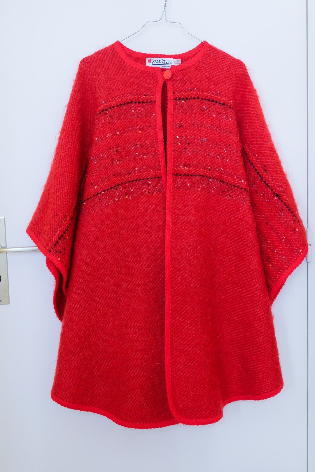 1960s Red Mohair Cape, Fall Winter Cape Coat, Red Cottagecore Cape - Etsy