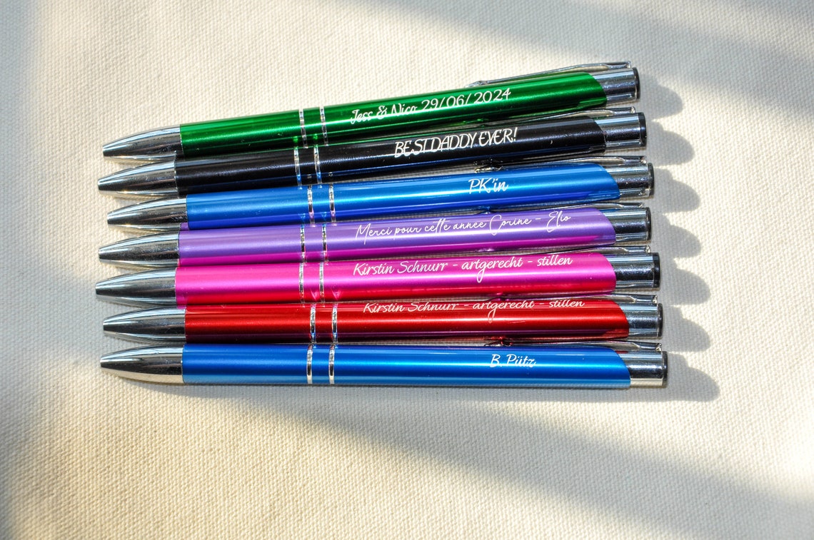 Personalized Laser Engraved Ballpoint Pen, Custom Gift - Etsy