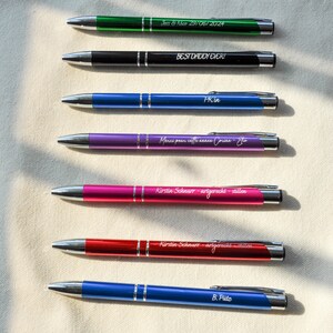 Personalized Laser Engraved Ballpoint Pen, Custom Gift - Etsy