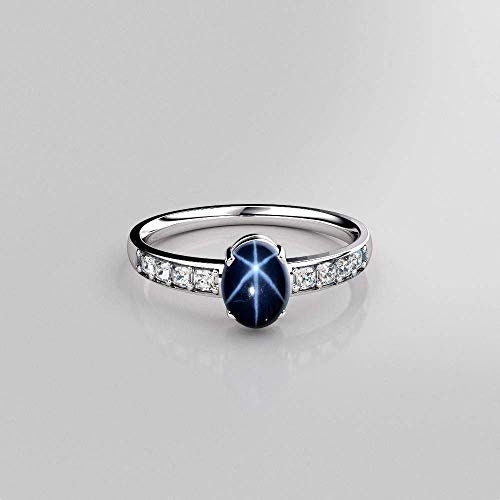 Blue star ring/ blue star silver ring / 925 sterling silver | Etsy