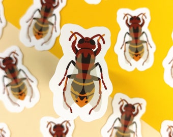 Angry Wasp Angry Hornet Universal Sticker Bee Sticker Moto - Etsy
