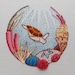 Turtle and Coral Crewel Embroidery PDF Pattern, Modern Embroidery ...