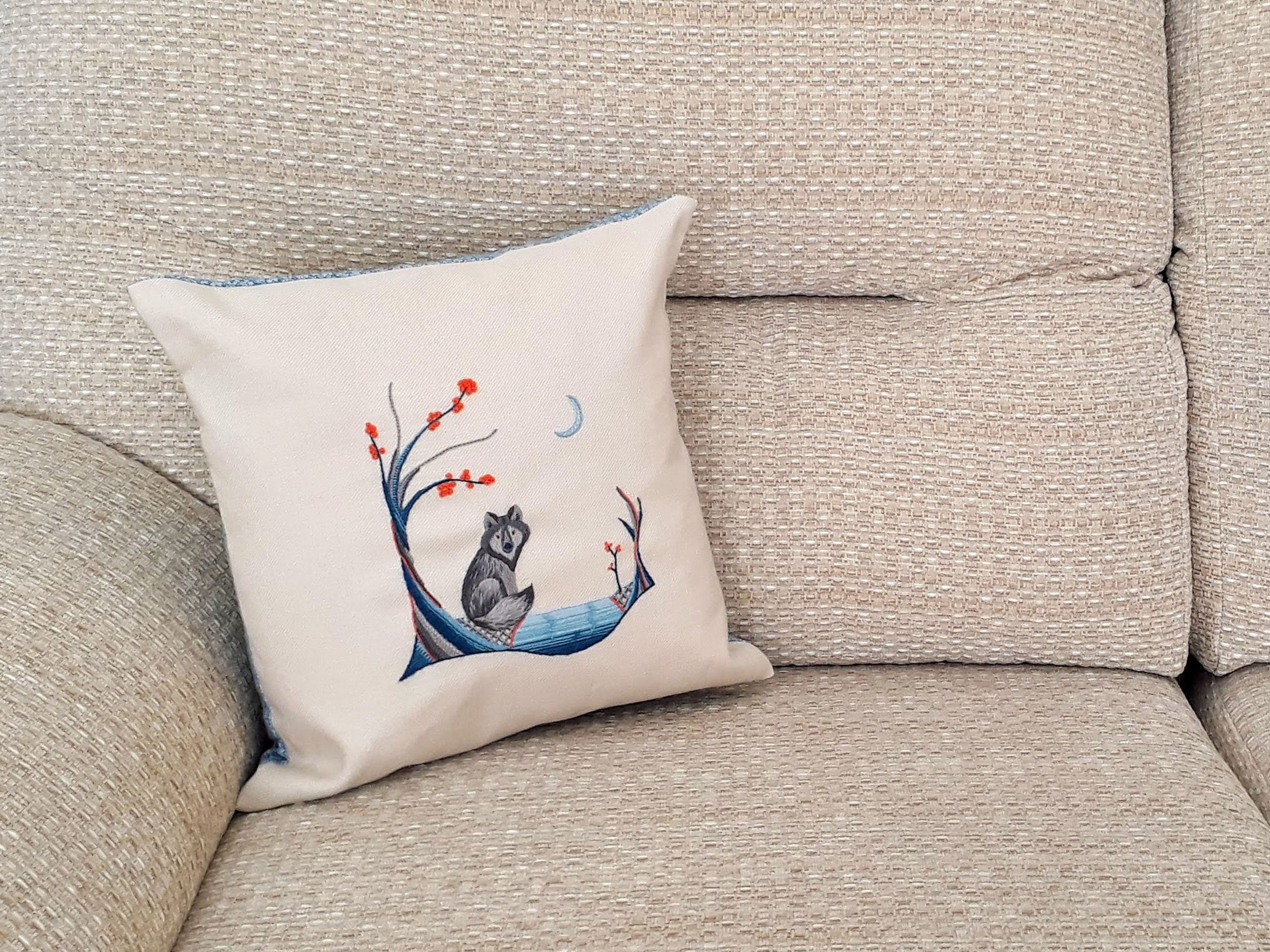 Wolf Crewelwork Embroidery Kit Wolf Silk Shading Embroidery | Etsy