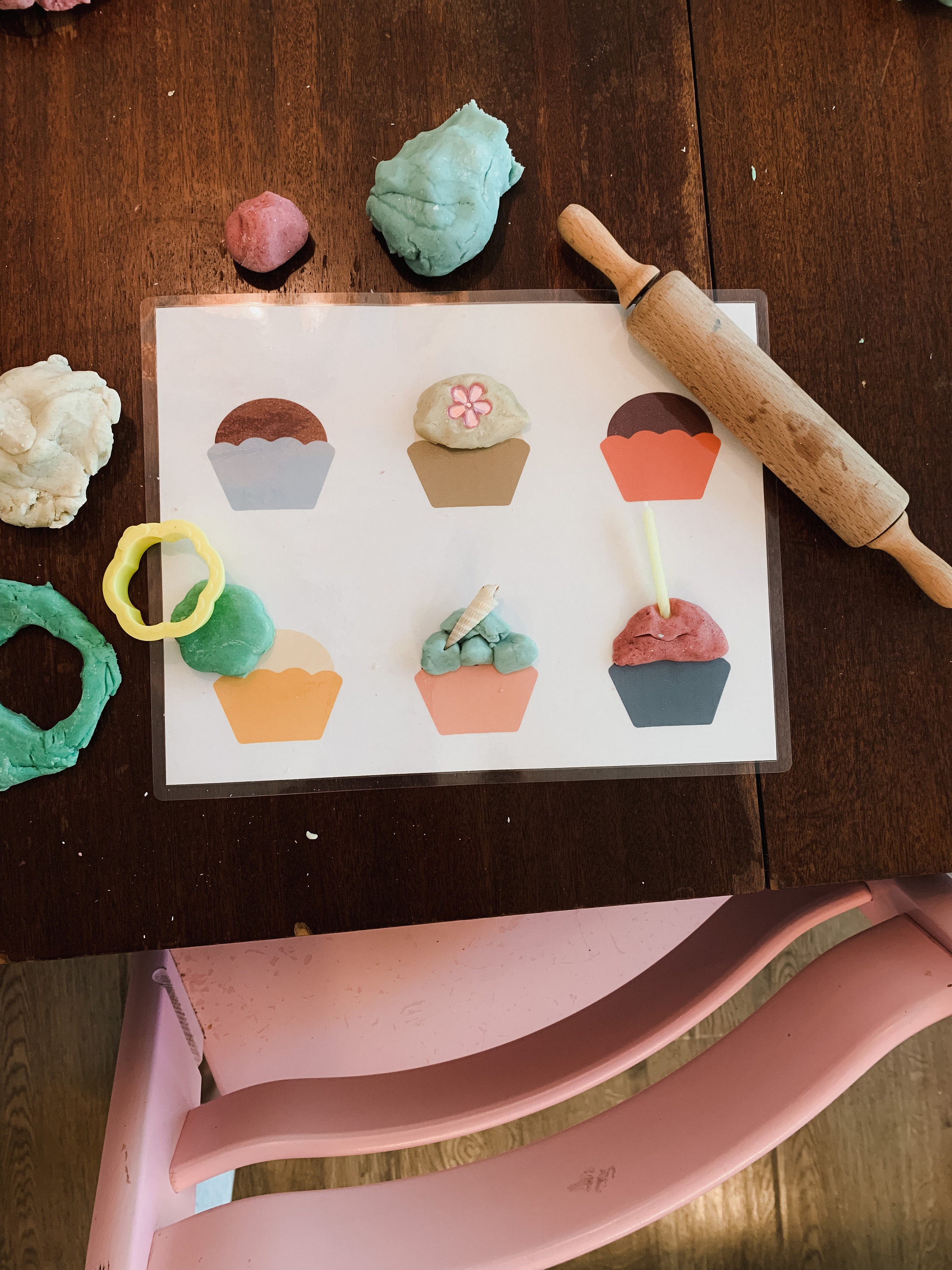 Cupcake Decorating Playdough Mat - Etsy