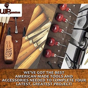 Wood Carving Tools Kit | Sloyd, Hook, Chip Knives | Hardwood Handle ...