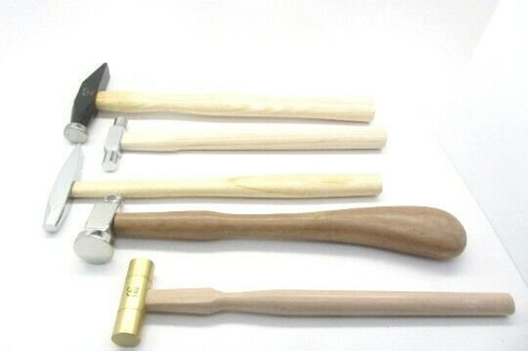 5 Hammers Chasing Riveting Brass Silversmithing Goldsmithing - Etsy